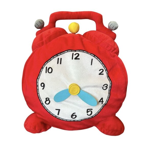 IKEA | Toys | Ikea Hemmahos Red Alarm Clock Pillow Moving Hands ...